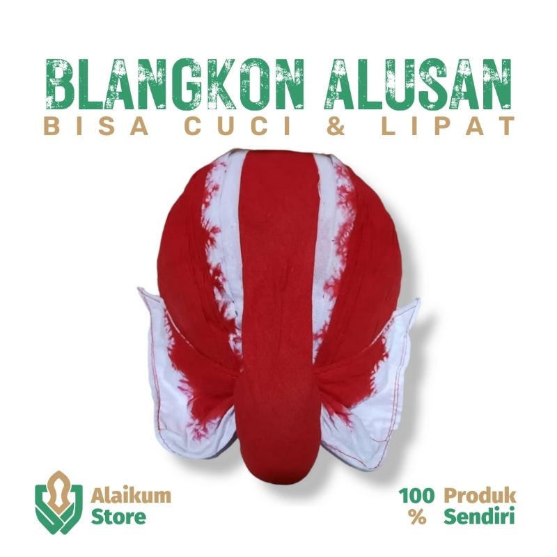 Jual BLANGKON ALUSAN MERAH PUTIH | BLANGKON ALUSAN FULL JAHITAN ...