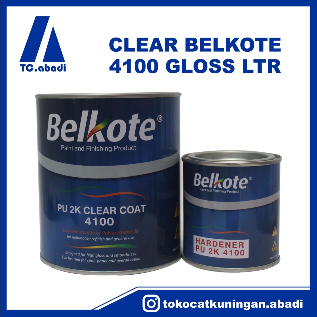Jual Pernis/Clear Belkote 4100 GLOSS - 1 Liter | Shopee Indonesia