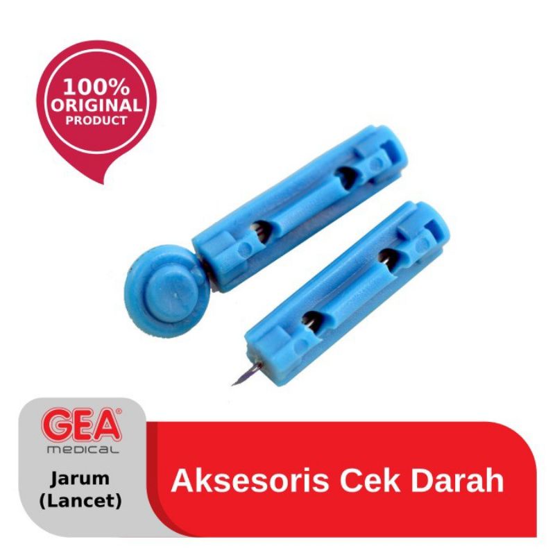 Jual Blood Lancet Jarum Ambil Darah GEA 28G isi 100 | Shopee Indonesia