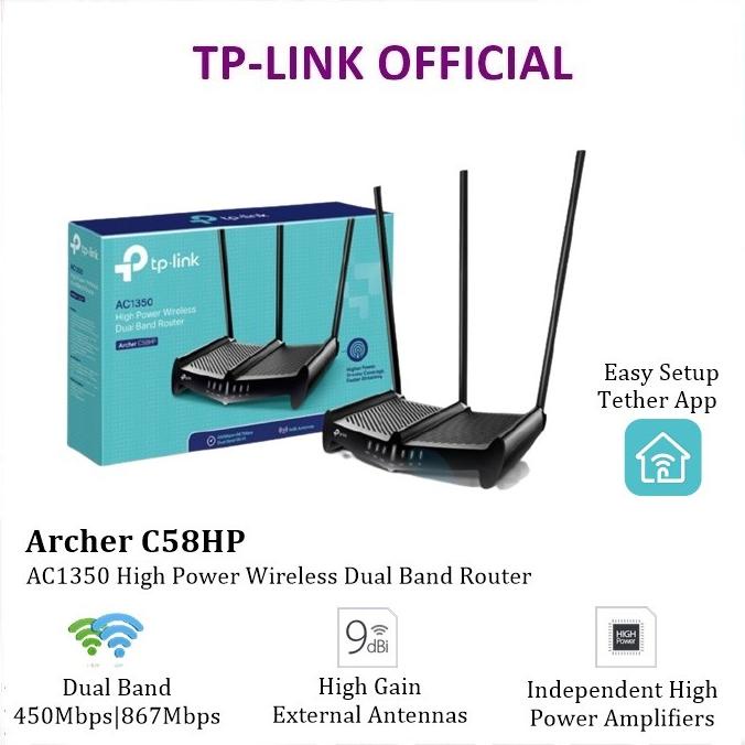 Jual Tp Link Archer C58Hp Wifi Ac1350 High Power Wireless Dual Band ...