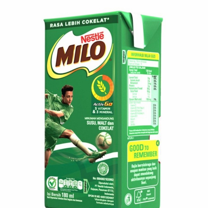 Jual Milo uht 180 ml isi 36 pcs | Shopee Indonesia