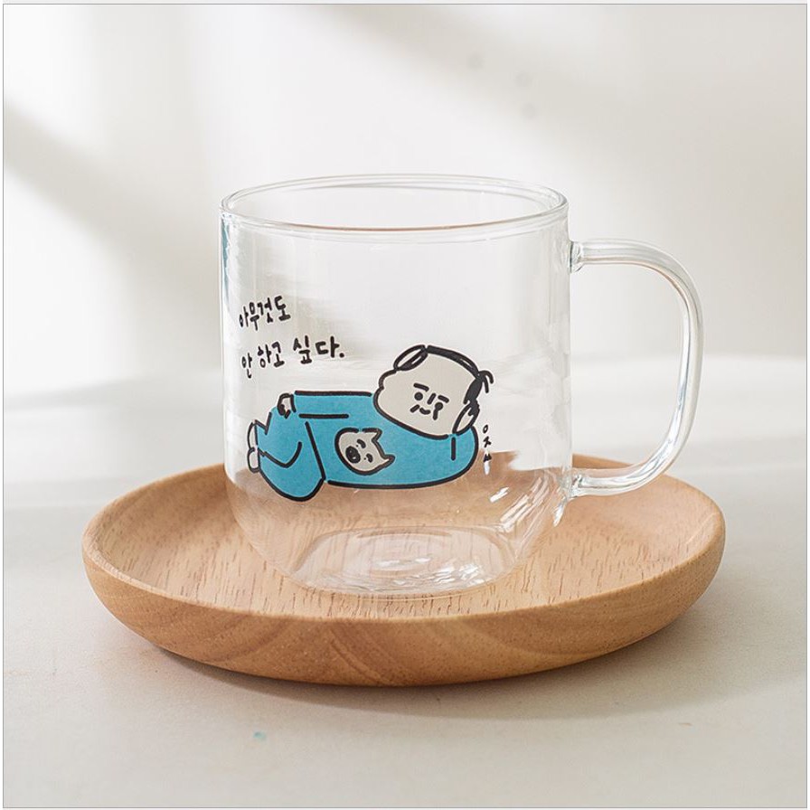 Jual Gelas Kaca Ajusshi ala Korea | Home Cafe Korean Glass | Gelas ...