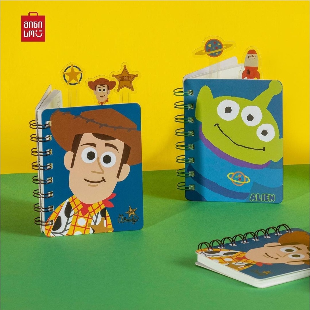 Jual MINISO official! wirebound note book. MINIONS / TOY STORY Buku ...