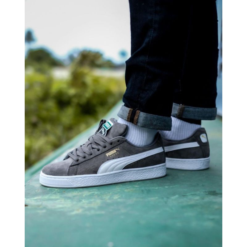 Jual PUMA SUEDE CLASSIC "GREY" (100% ORIGINAL) | Shopee Indonesia