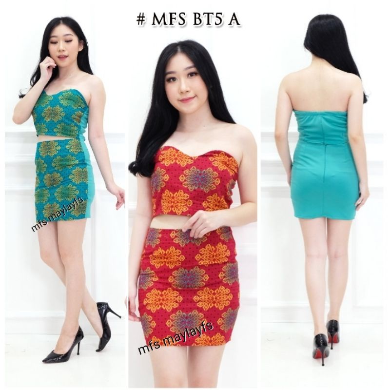 Jual BT5A set kemben mini daun | setelan mini dress wanita | dress ...