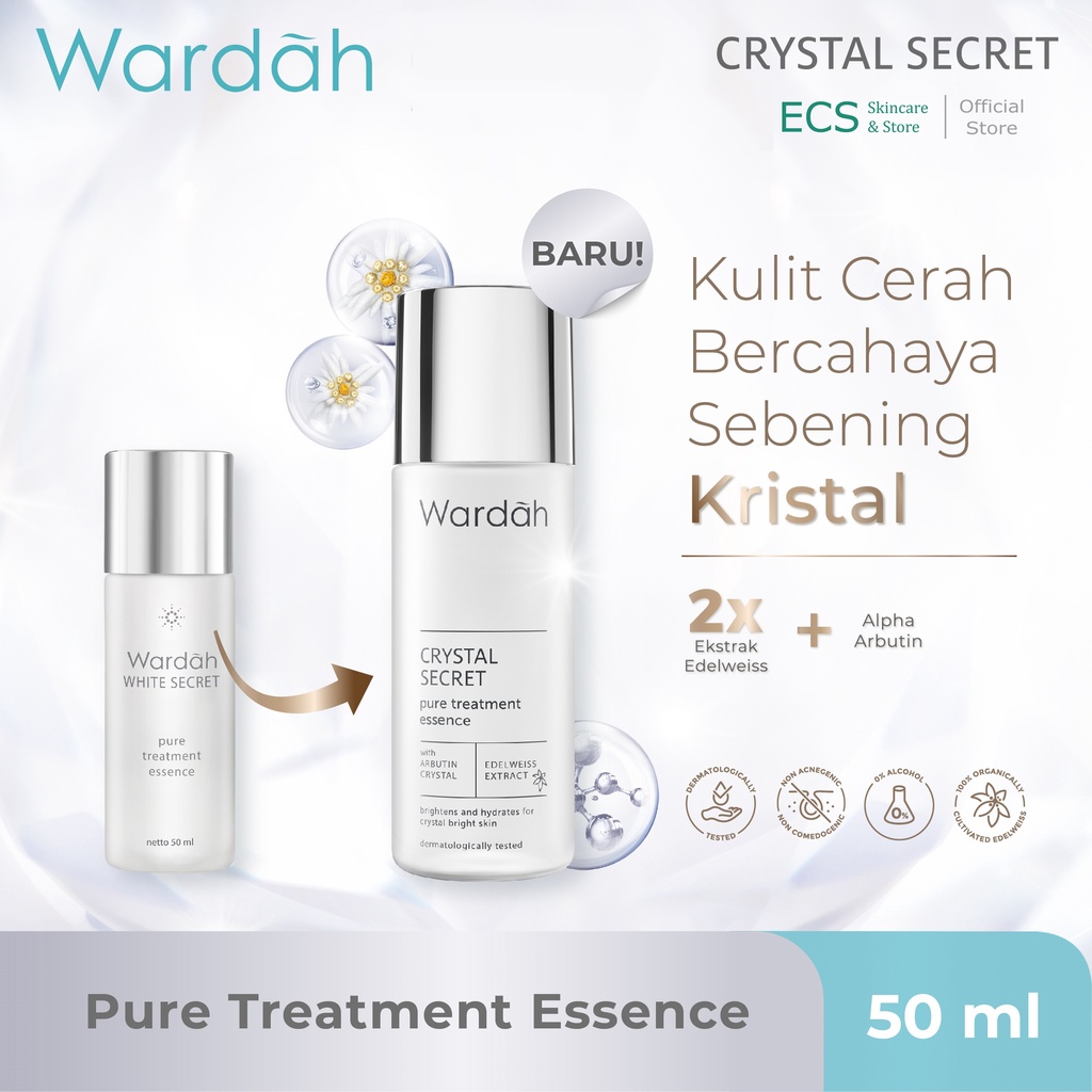 Jual Wardah White Crystal Secret Pure Treatment ESSENCE (Essence Toner ...