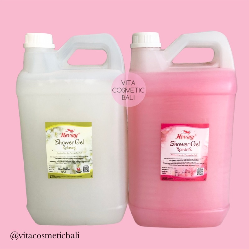 Jual Heviny Shower Gel 5L Sabun Mandi Bath Foam 5 liter | Shopee Indonesia