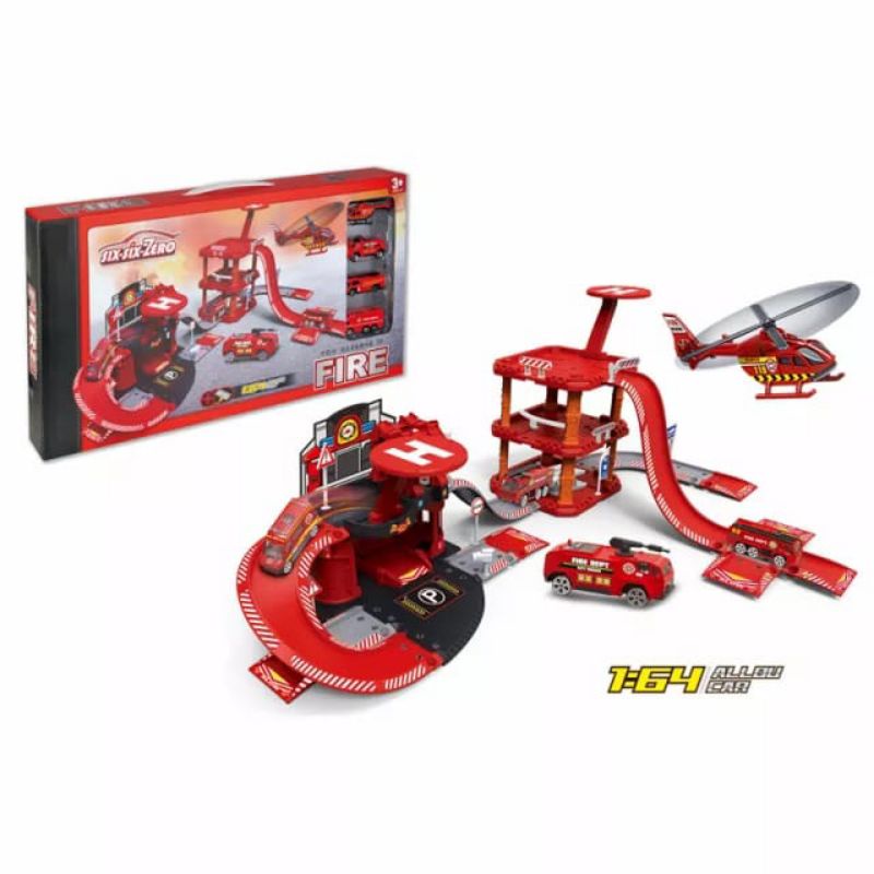 Jual Fire Fighting Alloy Parking Lot Fire Truck Mainan Pemadam ...