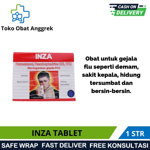 Jual INZA TABLET/4 TABLET/OBAT FLU/BERSIN BERSIN/DEMAM/SAKIT KEPALA ...
