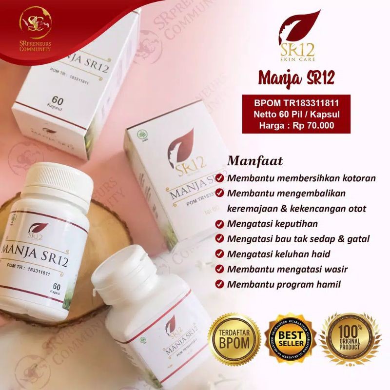 Jual MANJA SR12 HERBAL MANJAKANI JAMU OBAT KEPUTIHAN KEWANITAAN ...
