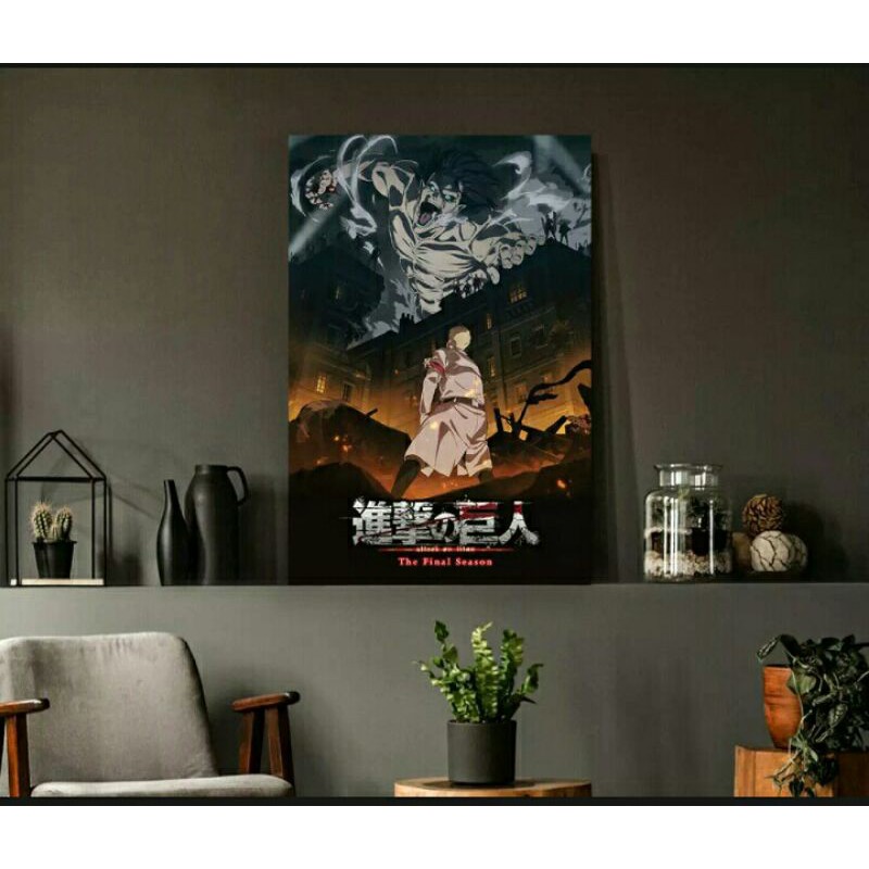 Jual Poster Dinding Anime AOT Final Season/Hiasan Dinding Anime Attack ...