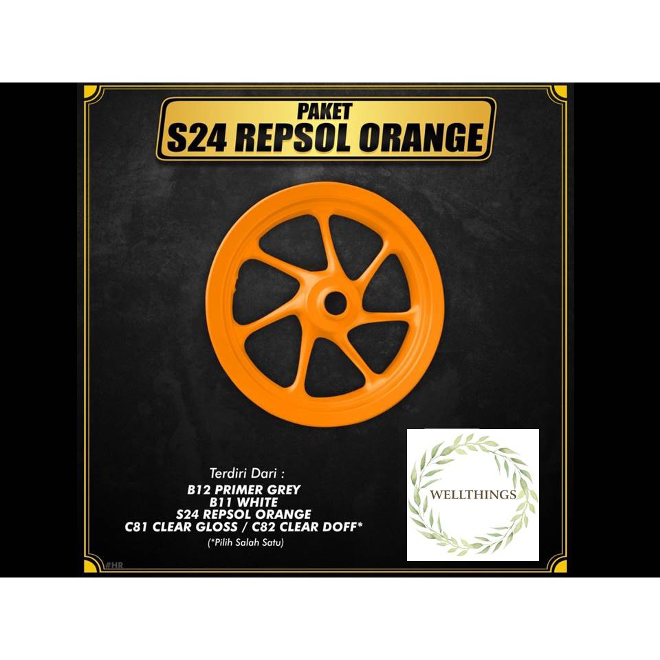 Jual Paket Sapporo ultimate Cat Velg S24 Repsol Orange | Shopee Indonesia
