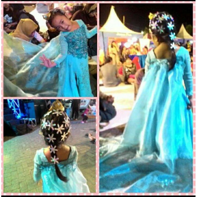 Jual Kostum Cosplay Elsa Frozen1 (Anak 0-9th) | Shopee Indonesia