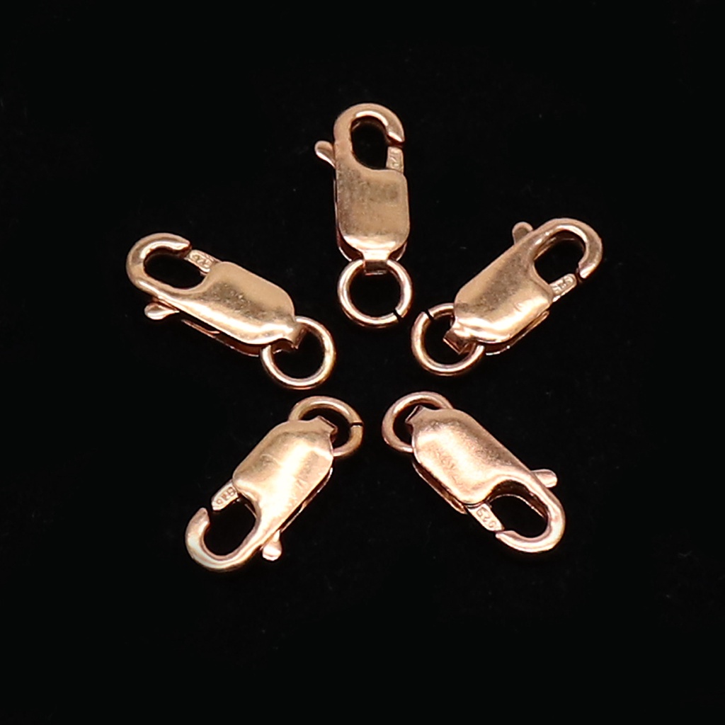 Jual BAHAN PERAK 925 Kokot Udang Ukuran 8 - 18 mm Warna Rose Gold ...