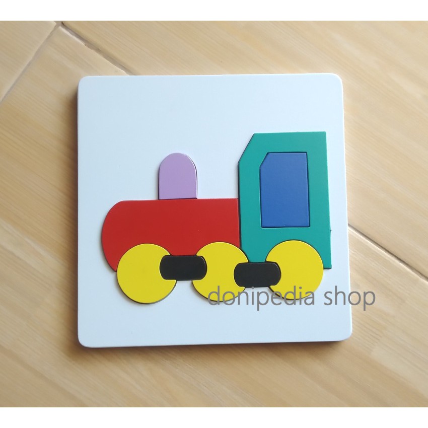 Jual Lokomotif Kereta Api - Puzzle Kayu Mainan Edukatif Anak ...