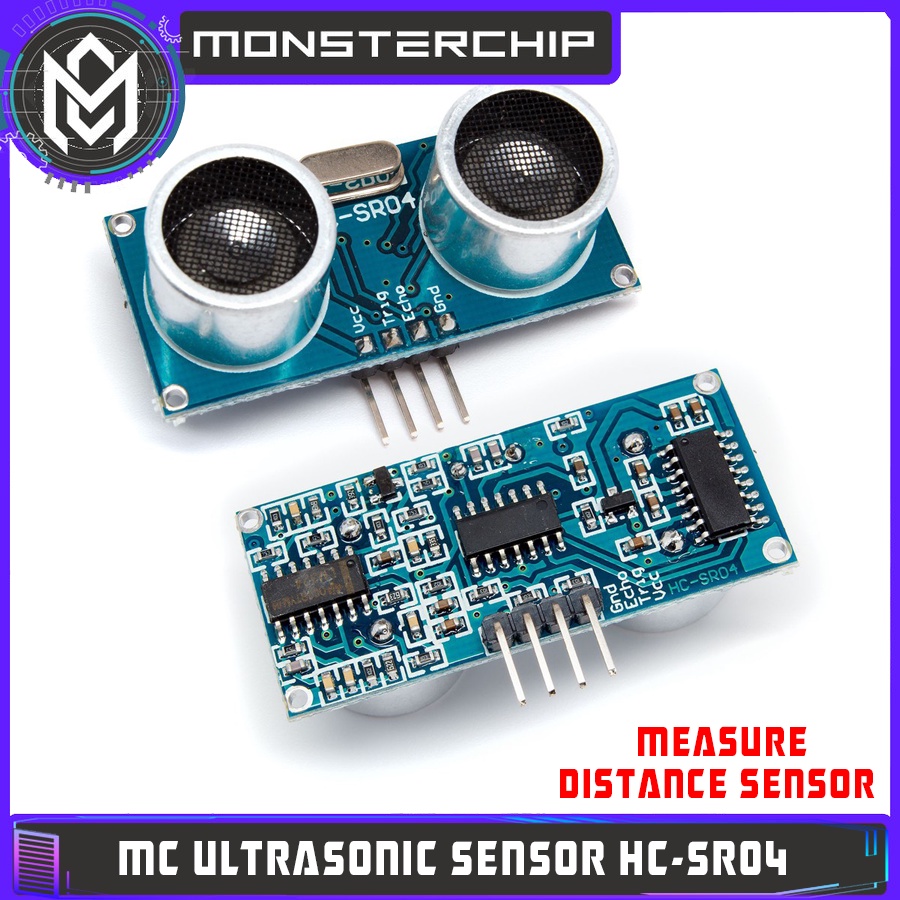 Jual HC-SR04 SR04 ULTRASONIC DISTANCE MEASURING TRANSDUCER SENSOR - 5V ...