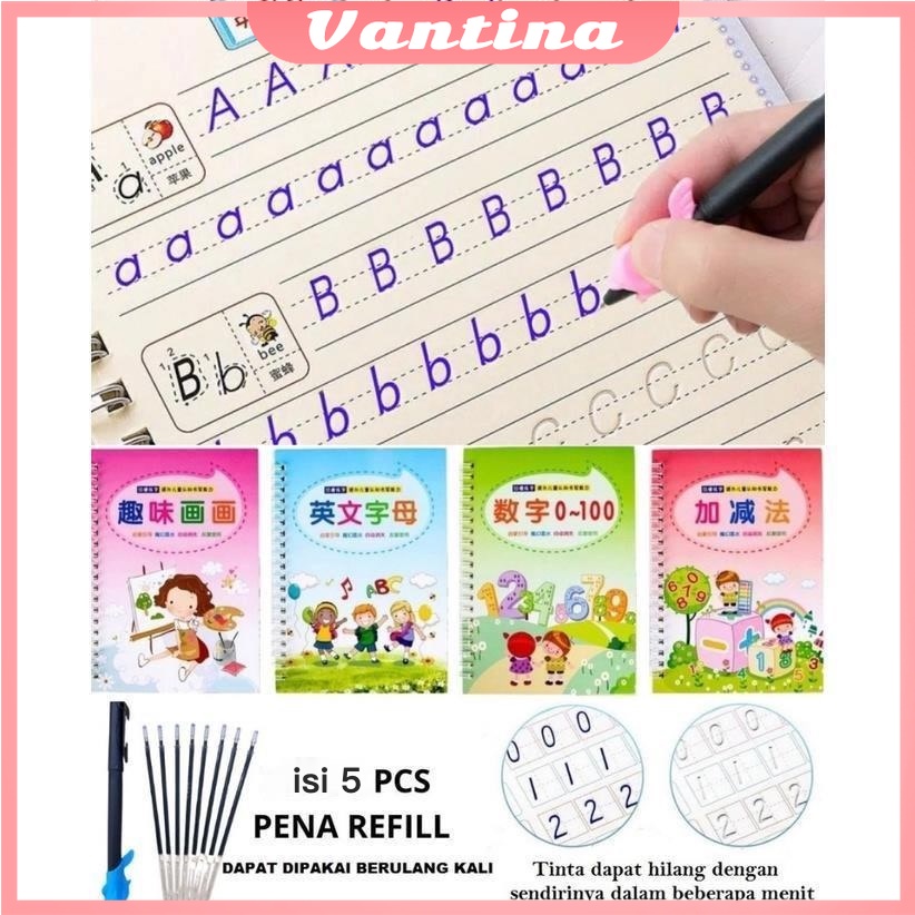 Jual Buku Belajar Menulis Anak Practice writing book Copy Book Magic ...