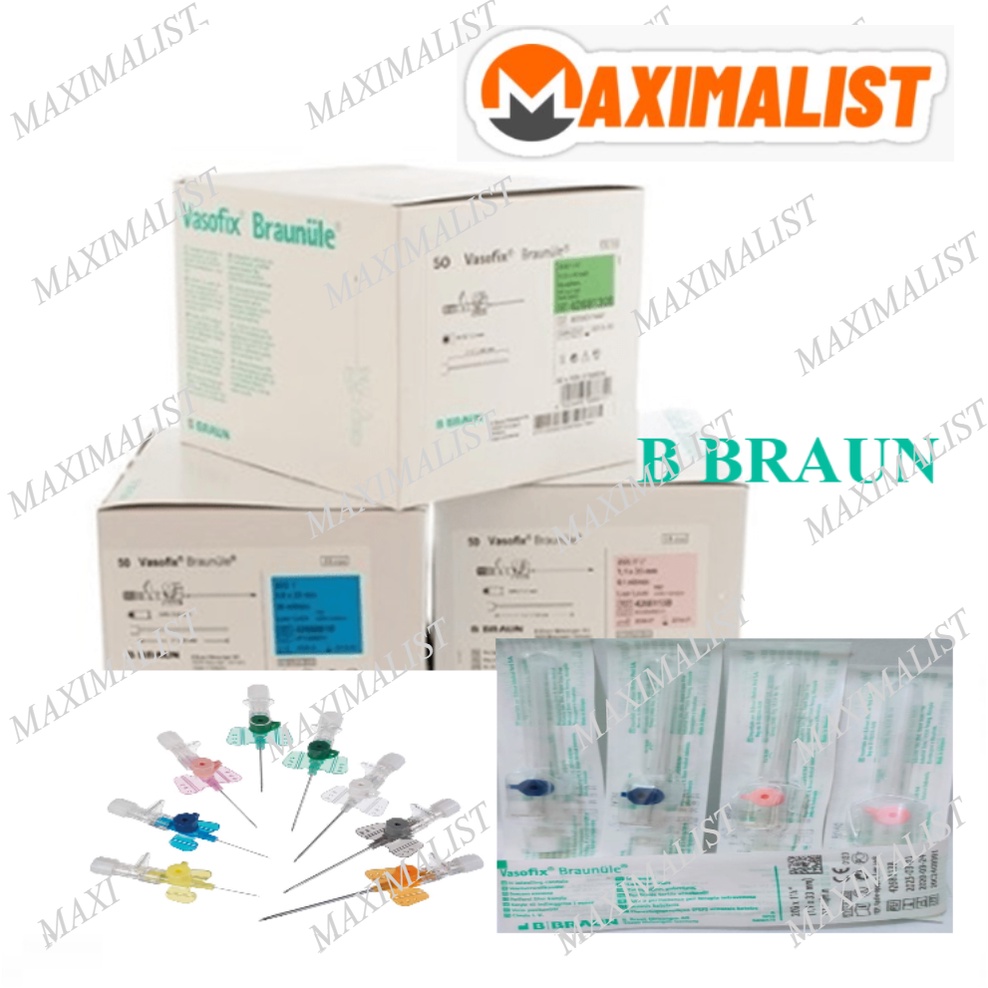 Jual Vasofix B BRAUN - Vasofix Braunule "B BRAUN" 18G, 20G, 22G, 24G ...