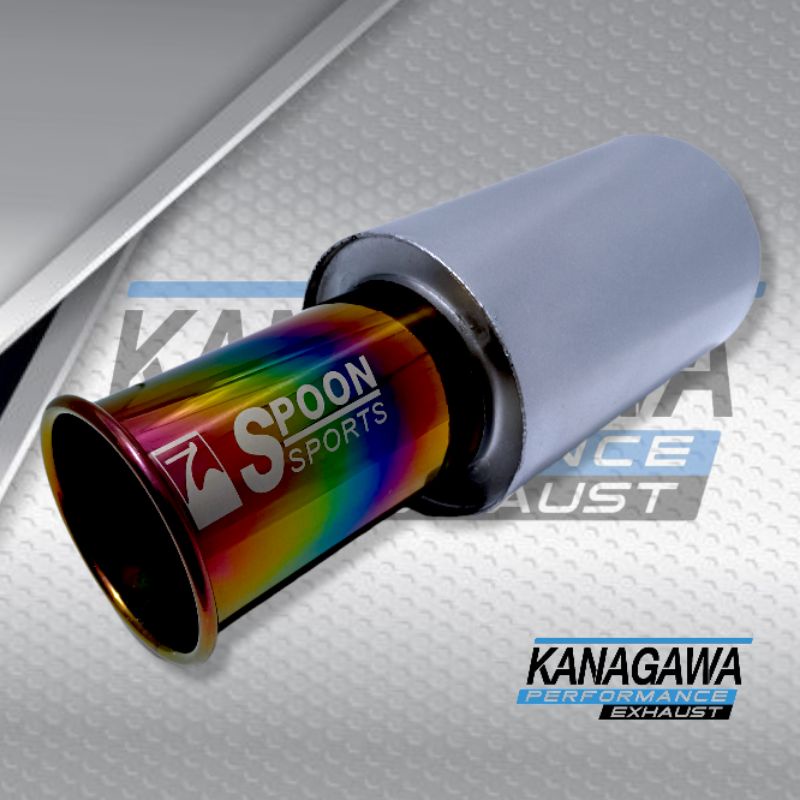 Jual Knalpot Racing Mobil Spoon Sports Bass Adem Bulat Empuk Ujung ...