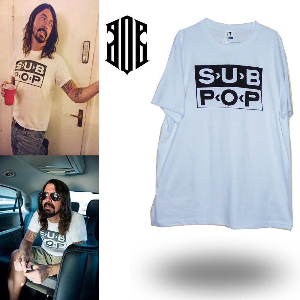 Jual Kaos Sub Pop Dave Grohl | Shopee Indonesia
