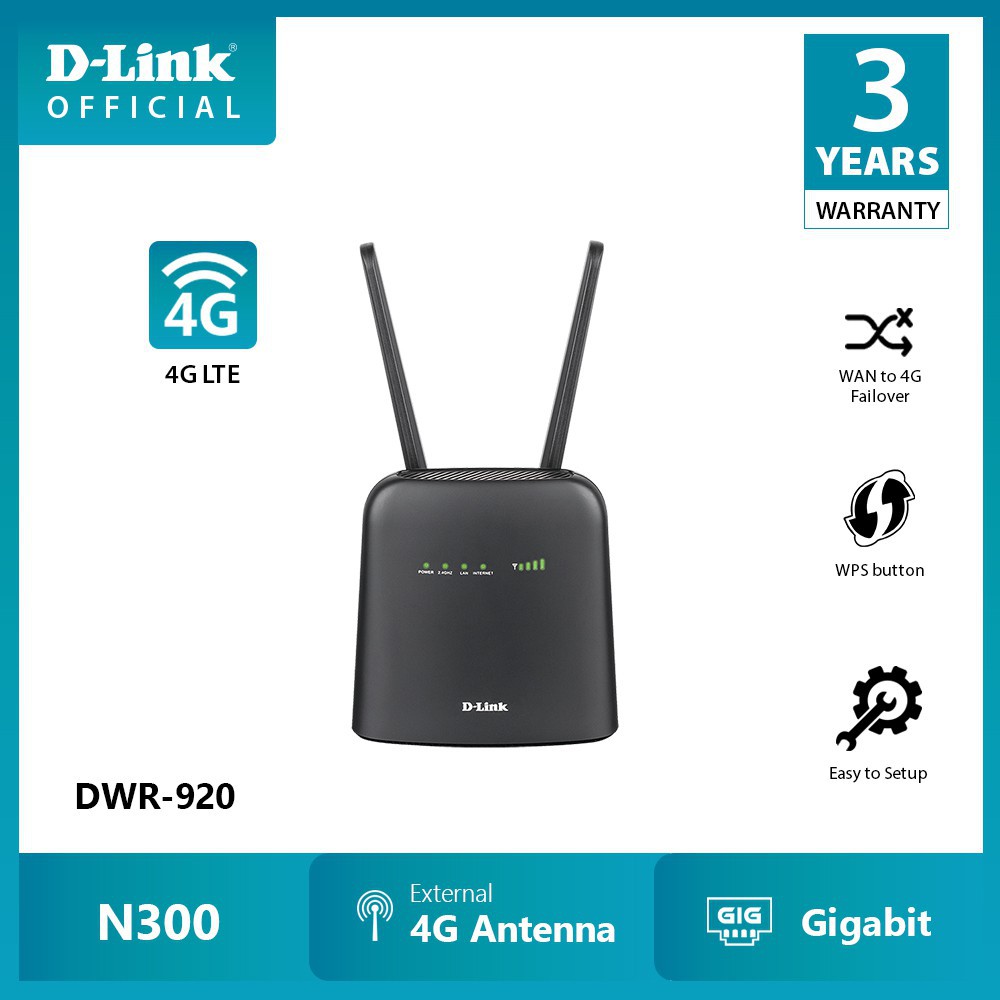 Jual D-link DWR-920 Wireless Modem Router 4G LTE N300 | Shopee Indonesia