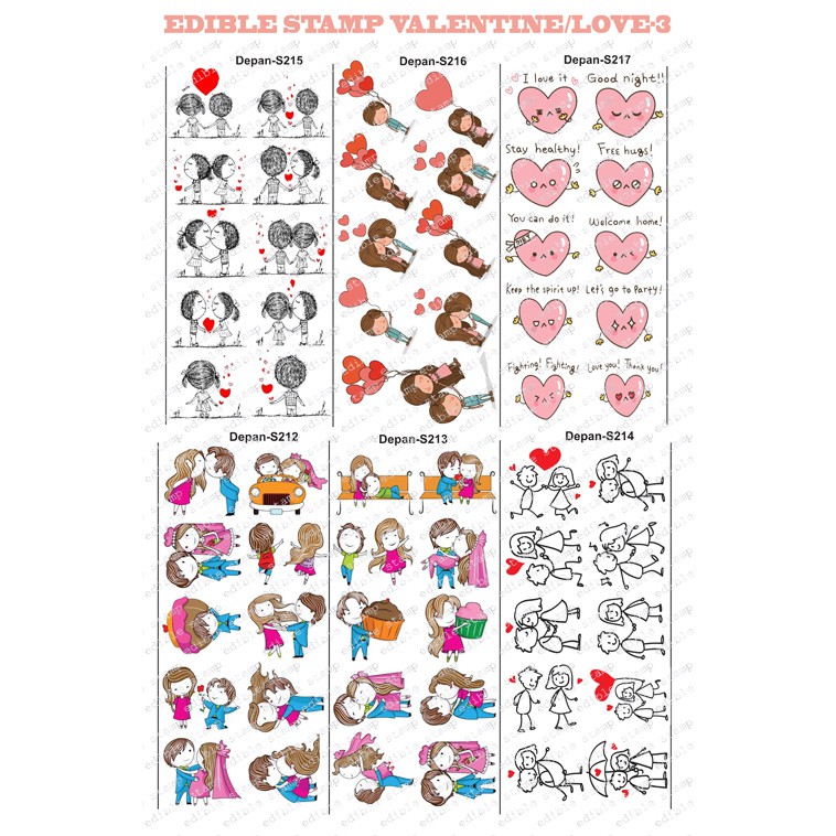 Jual Edible Stamp Stiker Makanan Edible Stiker Edible Image Edible ...