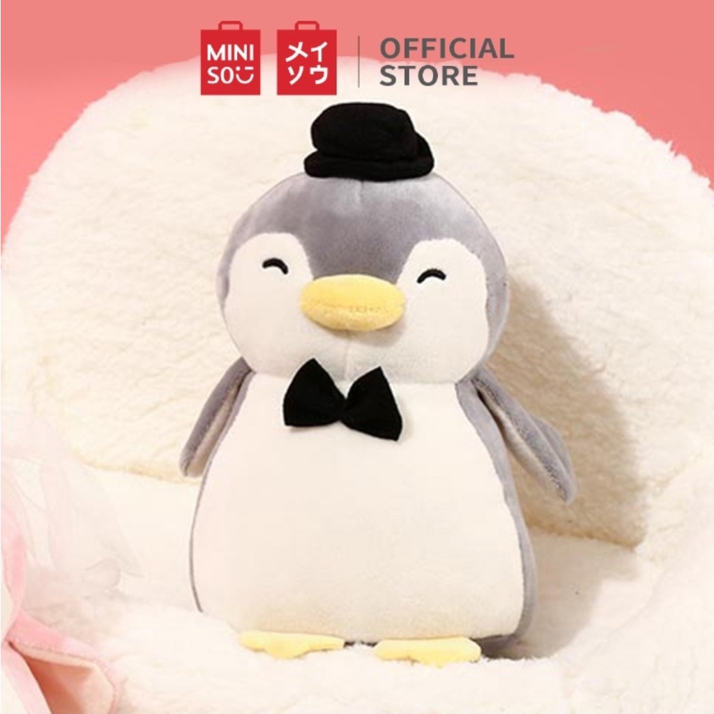 Jual MINISO OFFICIAL boneka pen pen penguin plush toy / Boneka pinguin lucu miniso. Ready ...
