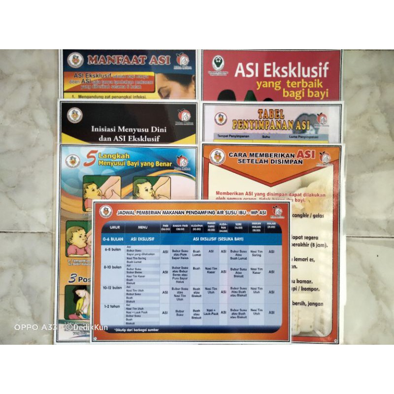 Jual PAKET POSTER A3 TENTANG ASI (7 POSTER LAMINATING) | Shopee Indonesia
