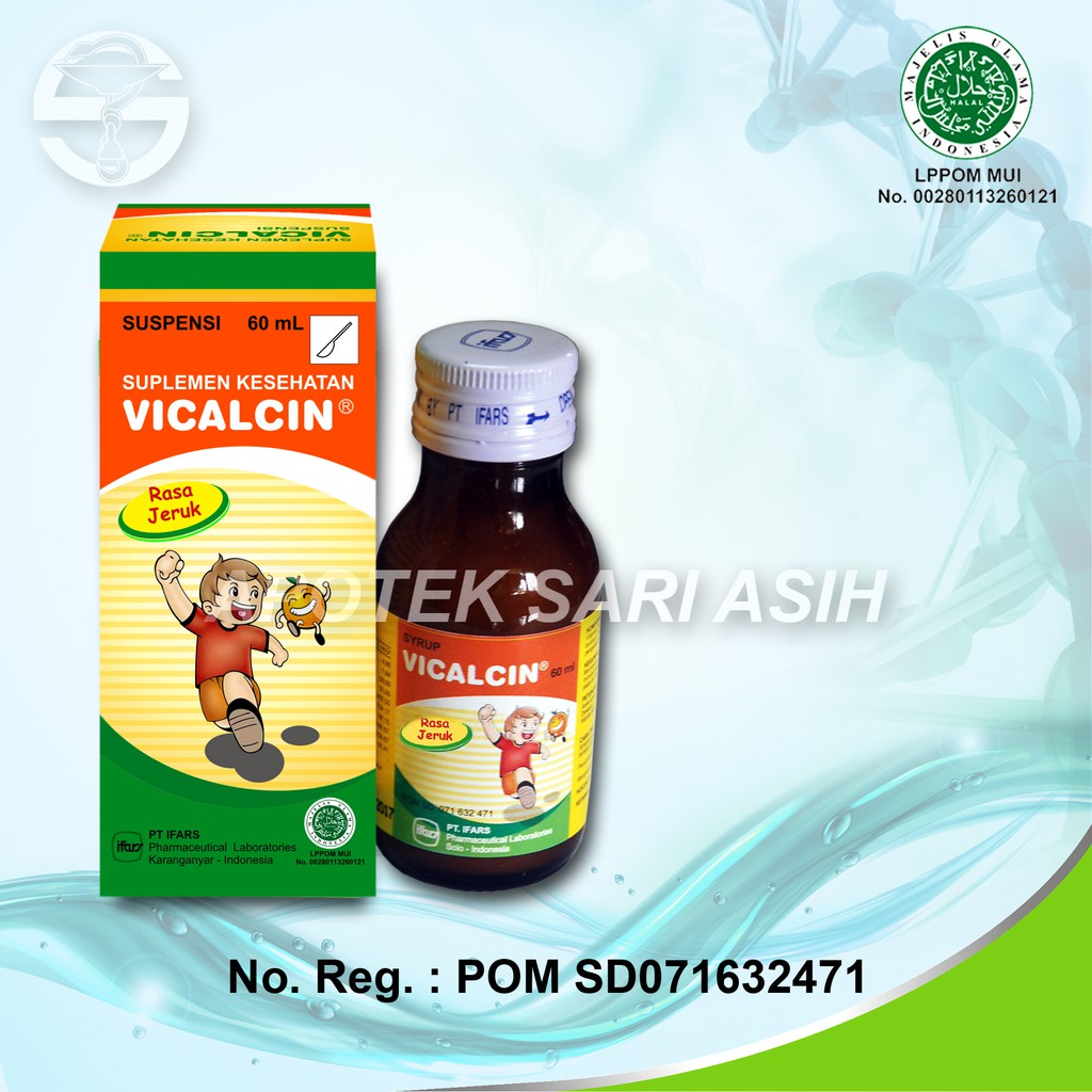Jual VICALCIN | Vitamin dan Mineral Anak Ibu Hamil | Suspensi 60 ml ...