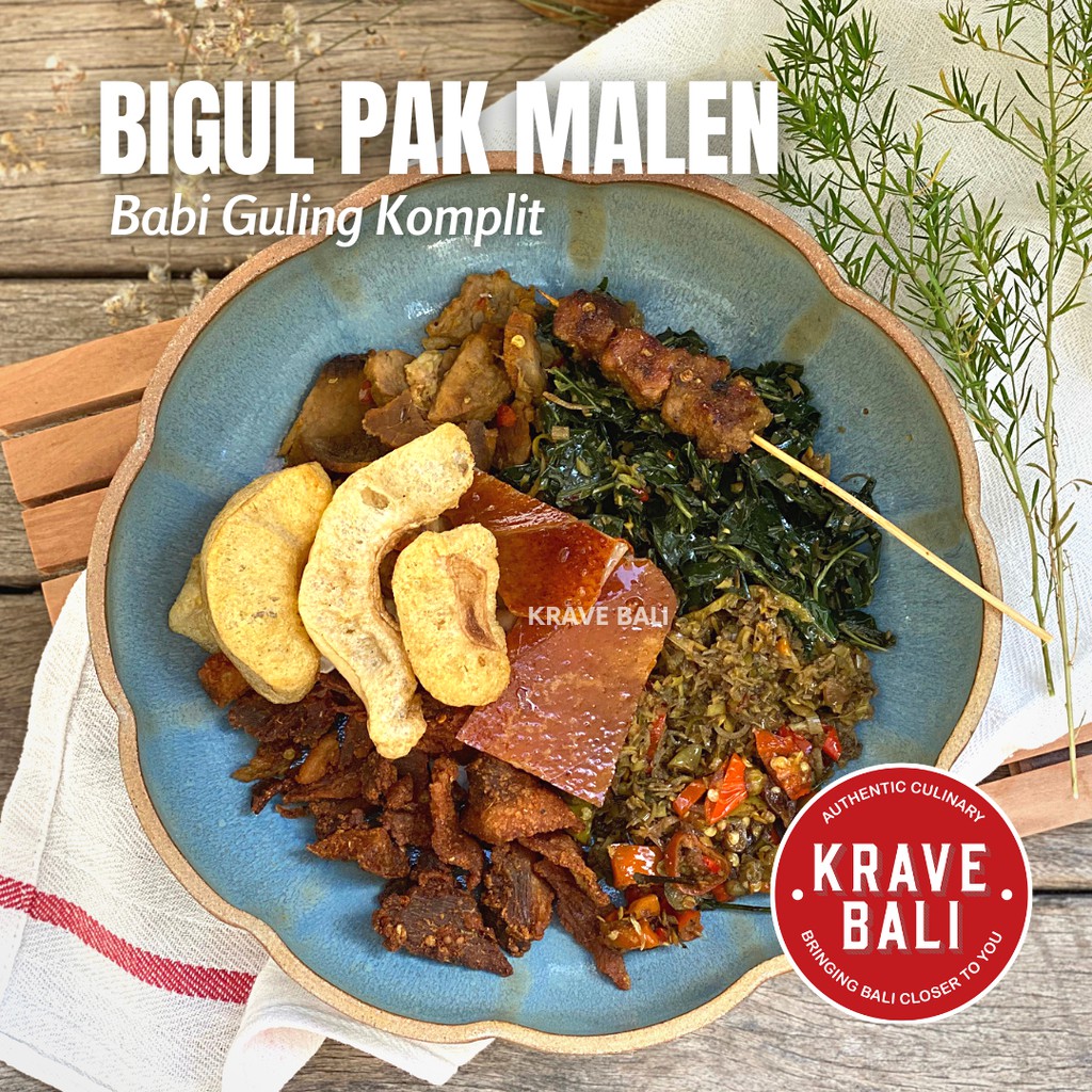 Jual Bigul Pak Malen Babi Guling Komplit 175 Gram - Makanan Khas Bali ...