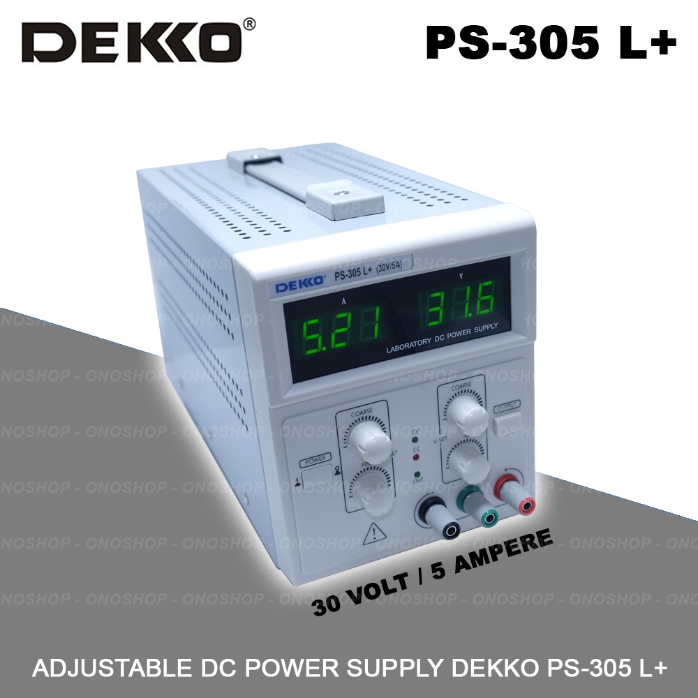 Jual Adjustable DC Power Supply Dekko PS-305 L+ - 30 Volt 5 Ampere | Shopee Indonesia