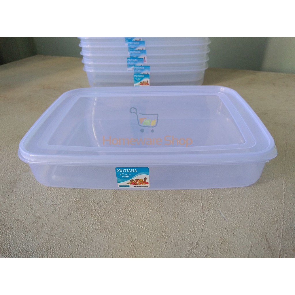 Jual Kotak Wadah Box Plastik Mutiara Pack Kmp 2000ml Bening