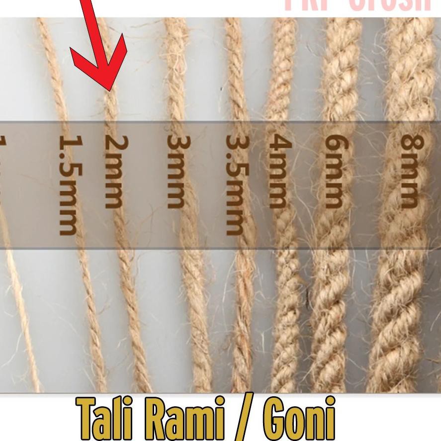 Jual T7 Per 50 Meter - TALI RAMI HALUS 2MM - TALI GONI - TAMBANG KEPANG ...
