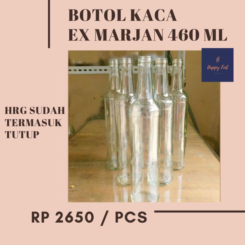 Jual [20 PCS] BOTOL KACA EX MARJAN 460 ML | Shopee Indonesia