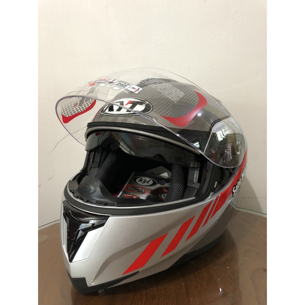 Jual HELM KYT HONDA RRX MODULAR FULL FACE METALLIC GREY | Shopee Indonesia