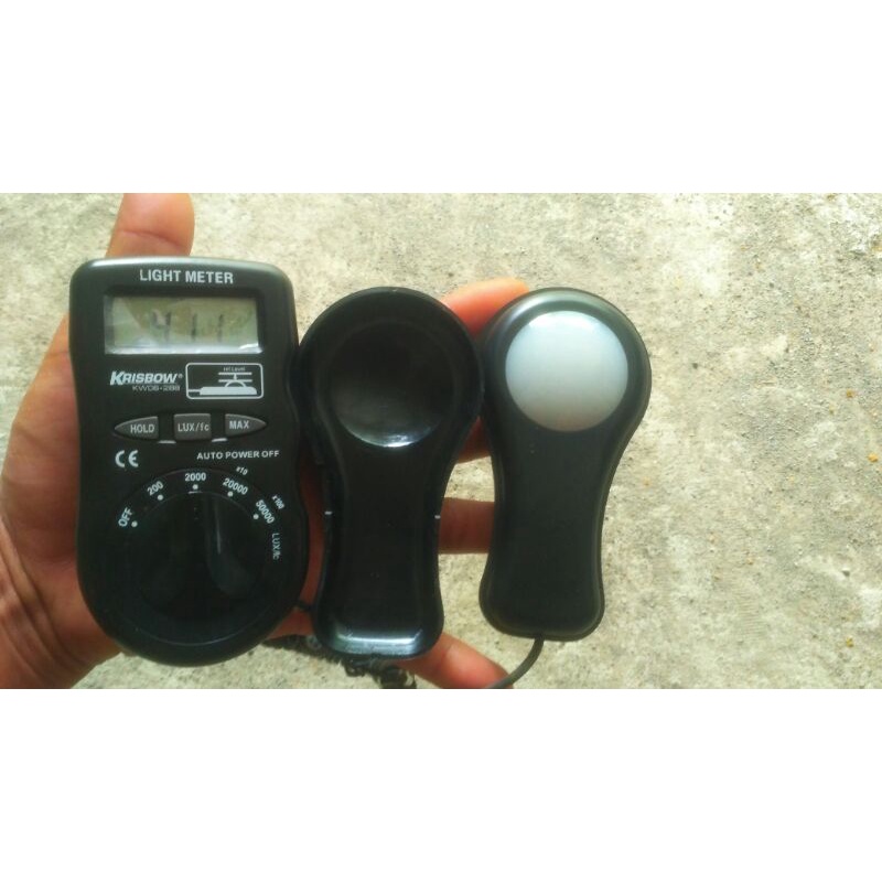 Jual Light meter krisbow 50000 Lux Alat Ukur Cahaya | Shopee Indonesia
