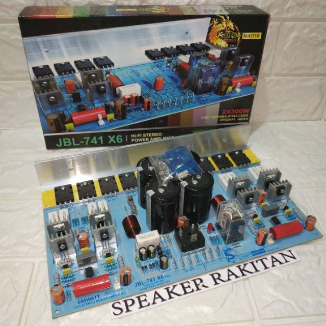 Jual Kit power amplifier stereo 2x300W + Dioda dan Elco JBL-741 X6 ...