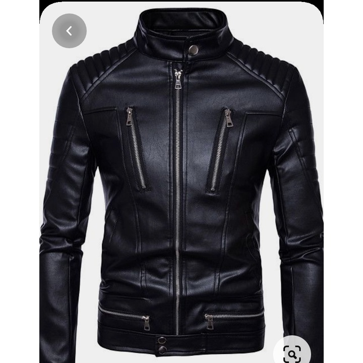 Jual Jaket semi kulit pria terbaru model terkini untuk motor turing ...