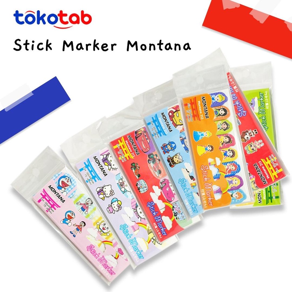 Jual Tokotab - Sticky Notes Label Penanda Fancy MONTANA Sticker Marker ...