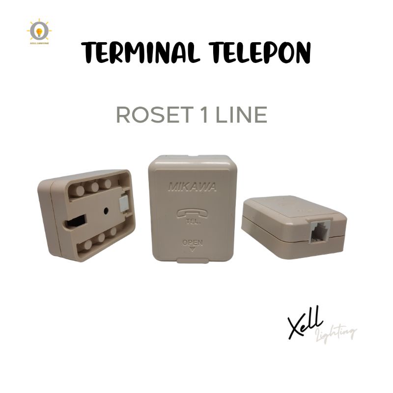 Jual ROSET TELEPON SAMBUNGAN KOTAK TERMINAL 1 LUBANG MIKAWA MG 8379 ...