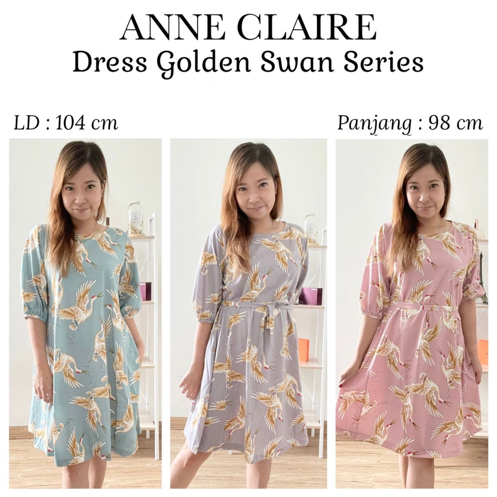 Jual Daster DT Lengan Kerut FULLPRINT (DMPK) Motif Golden Swan Series ...