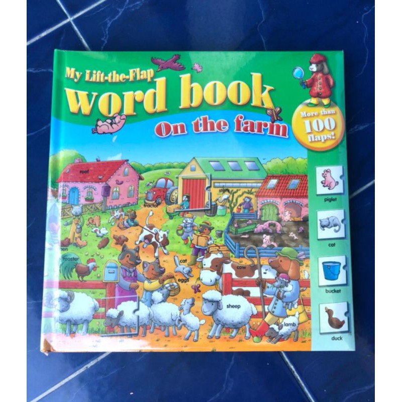 Jual my lift-the-flap word book on the farm | Shopee Indonesia