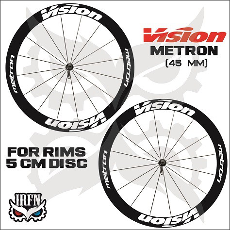 Jual Stiker Decal Rims Vision Metron Disc lebar 45 mm | Shopee Indonesia