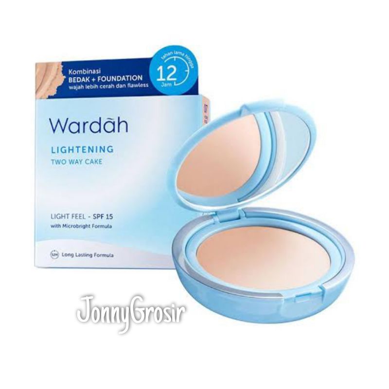Jual Wardah bedak twc two way cake lightening ORIGINAL 12g. promo lebay ...
