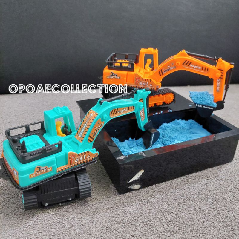 Jual mainan anak laki-laki mobil bego exavator KECIL dorong manual ...