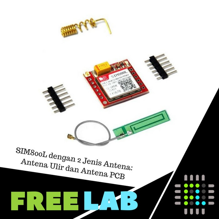 Jual Sim800L Quad Band Gprs Gsm Modul Dengan 3 Jenis Antena | Shopee ...
