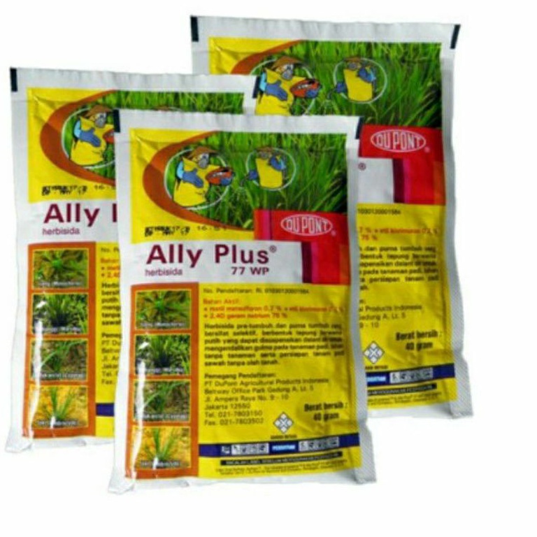 Jual Ally Plus Broadplus 77 WP Herbisida Gulma Padi 40 Gram Broad Plus ...