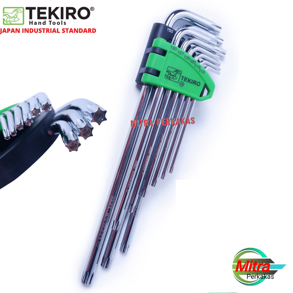 Jual KUNCI L BINTANG PANJANG SET 9 Pcs DGN LUBANG TEKIRO HK-TA1206 | Shopee Indonesia