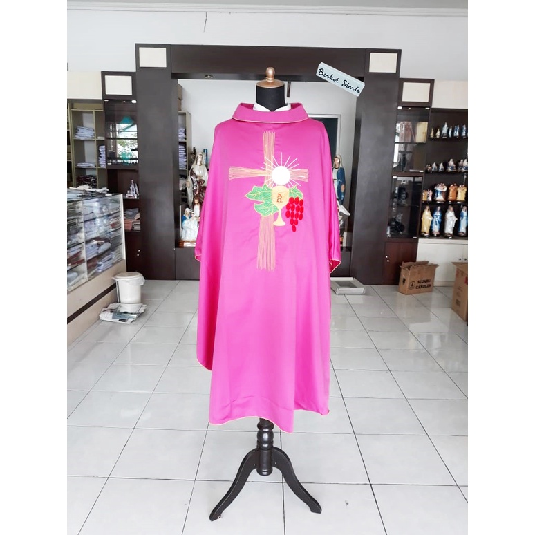 Jual Jubah Imam Katolik/Kasula Pastor/Kasula Bordir Halus Krah 008A ...