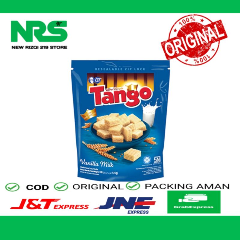 Jual Tango Wafer Pouch Vanilla 115g | Shopee Indonesia